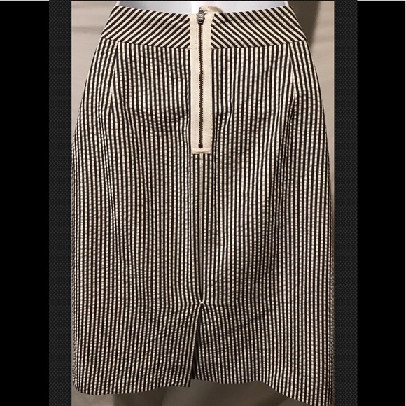 J. Crew Factory | Skirts | J Crew 65849 Pencil Seersucker Skirt Striped ...